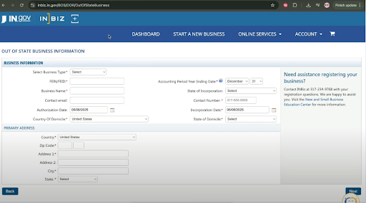 How to Register your Business for Indiana Sales Tax [2025 Guide + Video ...
